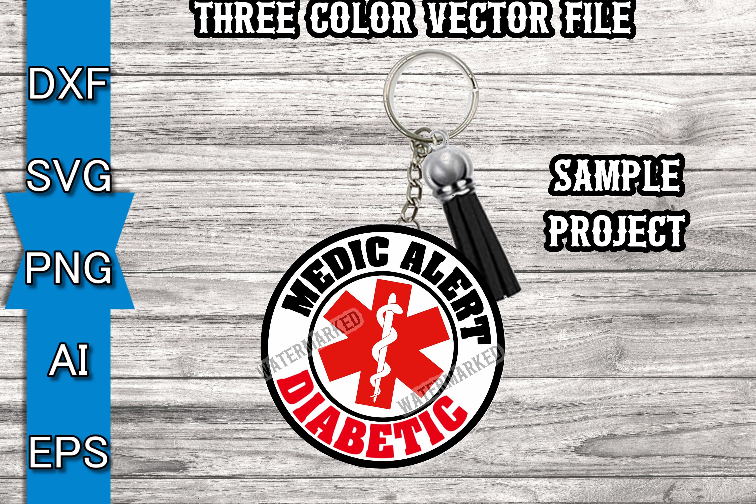 Diabetic Medic Alert SVG Circle Medic Alert Circle for - Etsy Canada