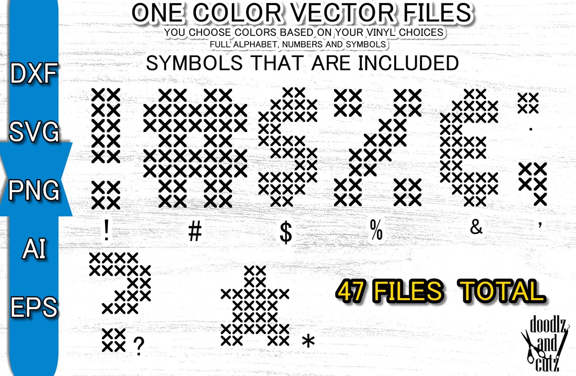 Cross Stitched Letters in Svg Format Cross Stitch Alphabet - Etsy