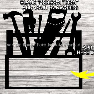 Toolbox SVG - 1 Color Vector File as Shown - 3 File Format Choices ...