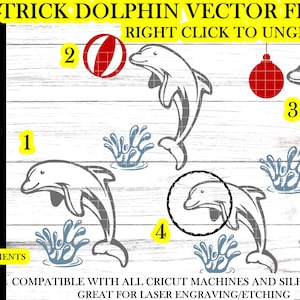 Dolphin Svg Files - Dolphins Doing Tricks Svg - Trick Dolphins Svg ...