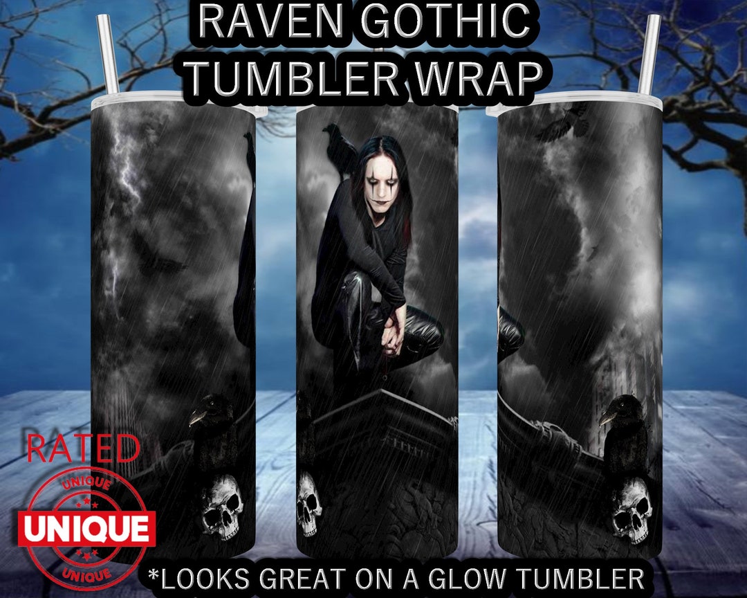 Men's Gothic Sublimation Tumbler Wrap - Gothic Men's Tumbler Wrap ...