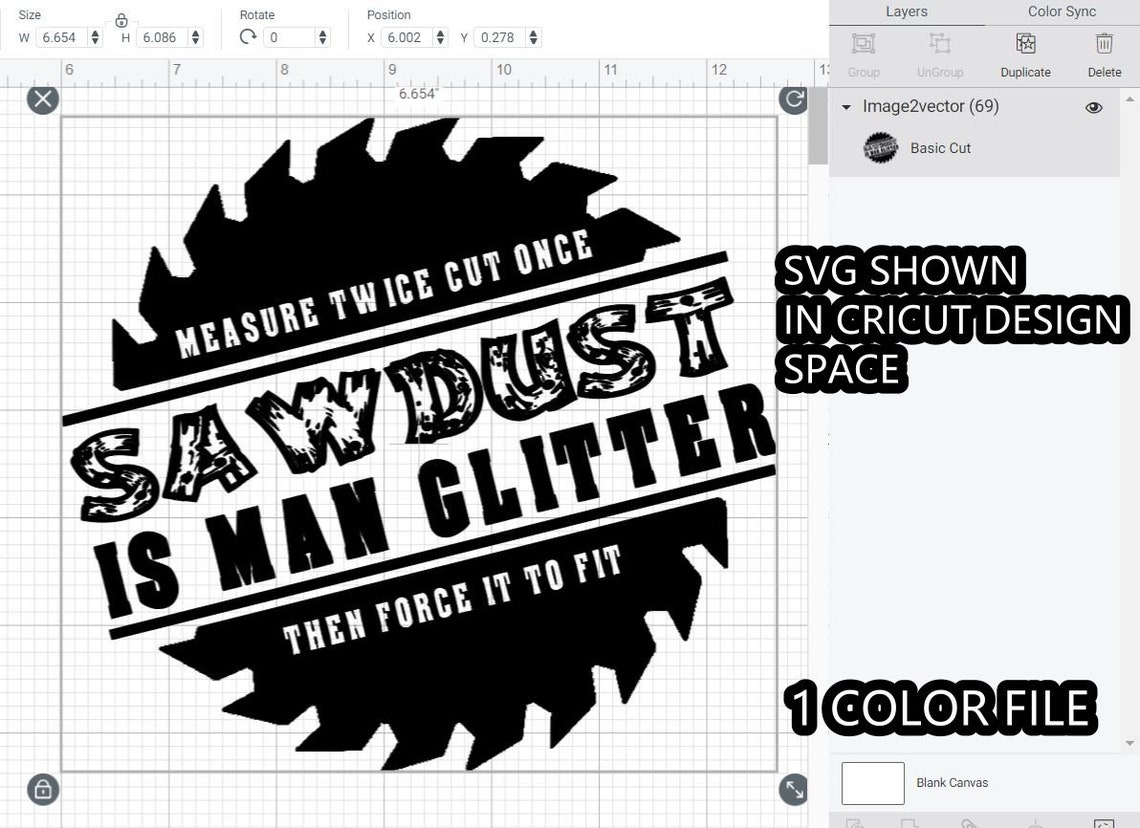 Sawdust is Man Glitter SVG Cutting File in Formats Of: Svg - Etsy