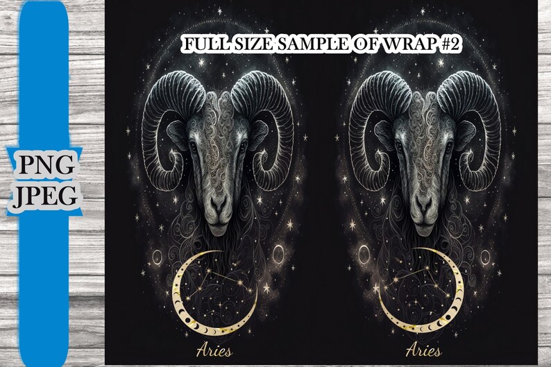 Aries 20oz Tumbler Template Mock up Included Aries Glow - Etsy