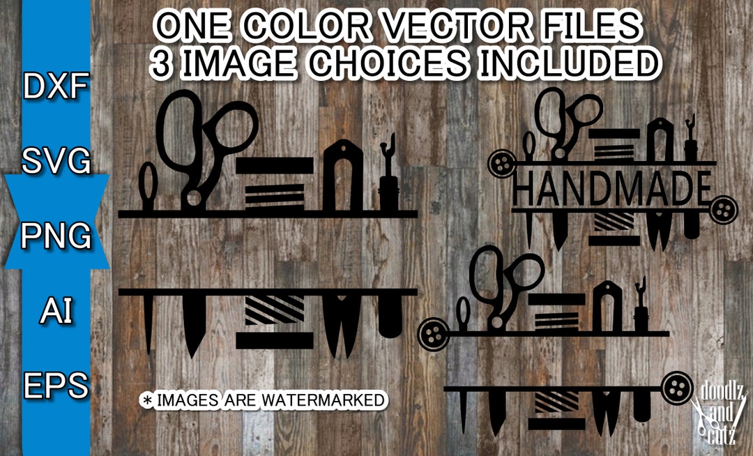 Sewing Split Monogram Frame Svg, Sewing Monogram Frame SVG, PNG, DXF ...