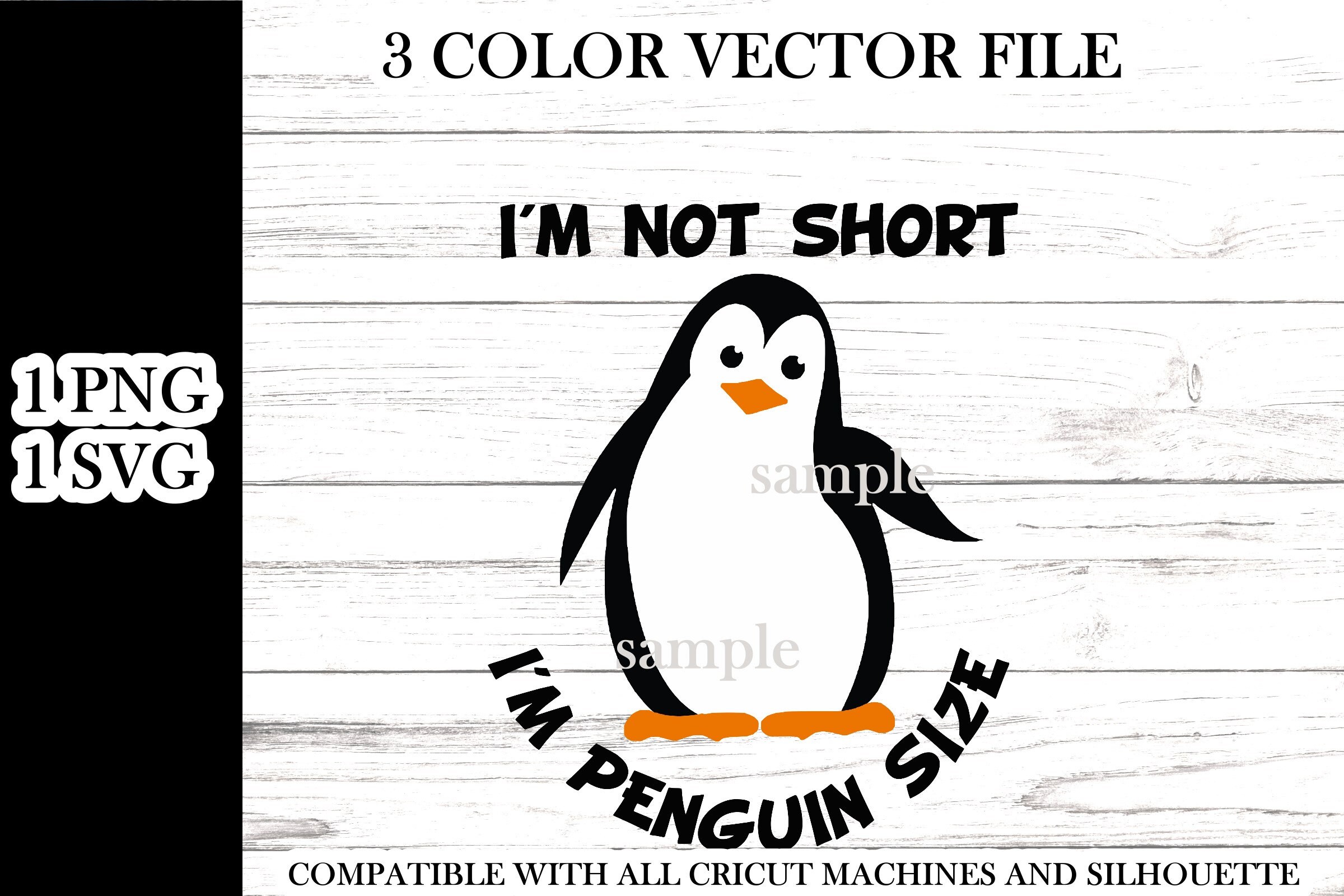 Short People Svg Cute Penguin Svg I'm Not Short - Etsy Canada