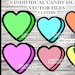 Conversations Hearts Svg 6 Blank Conversation Hearts Svg 6 Colors Candy ...