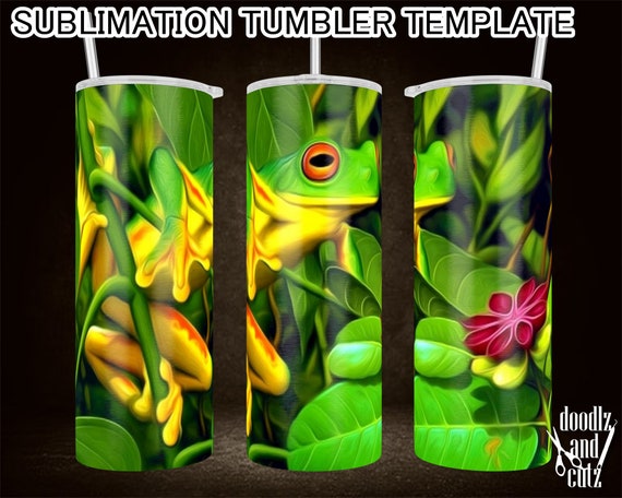 Tree Frog Tumbler Template Sized for 20 Oz Tumbler Can Be - Etsy