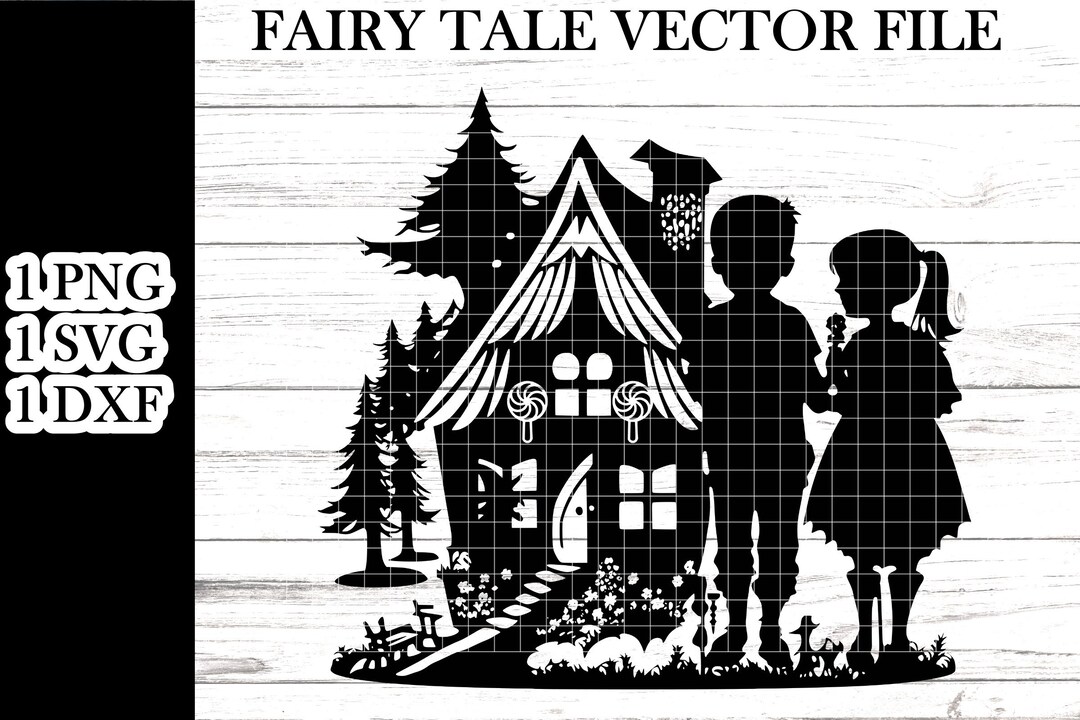 Fairy Tale Svg File - Fairy Tale Gingerbread House Svg - Fairy Tale ...