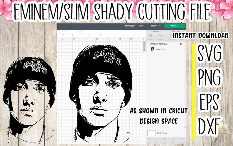 Eminem SVG Cutting File Also in Dxf and Png File Formats - Etsy Canada