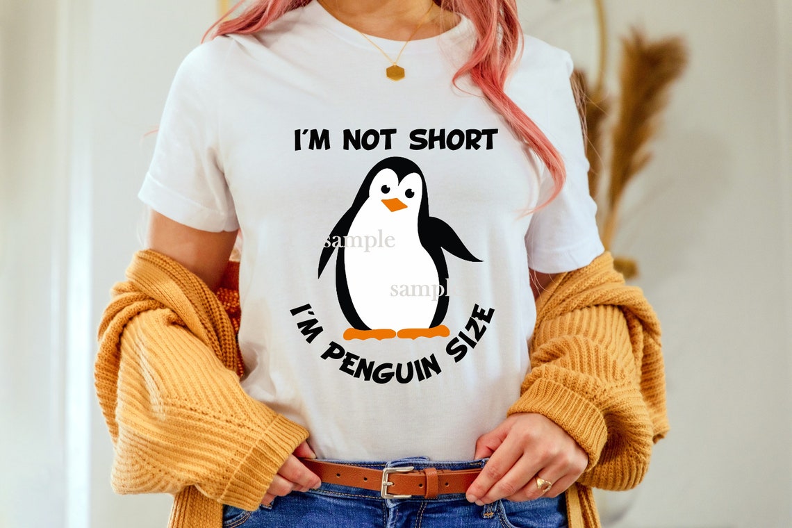 Short People Svg Cute Penguin Svg I'm Not Short - Etsy Canada