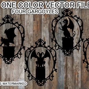 Gargoyles SVG PNG DXF Eps Ai File Types Included 4 | Etsy Australia