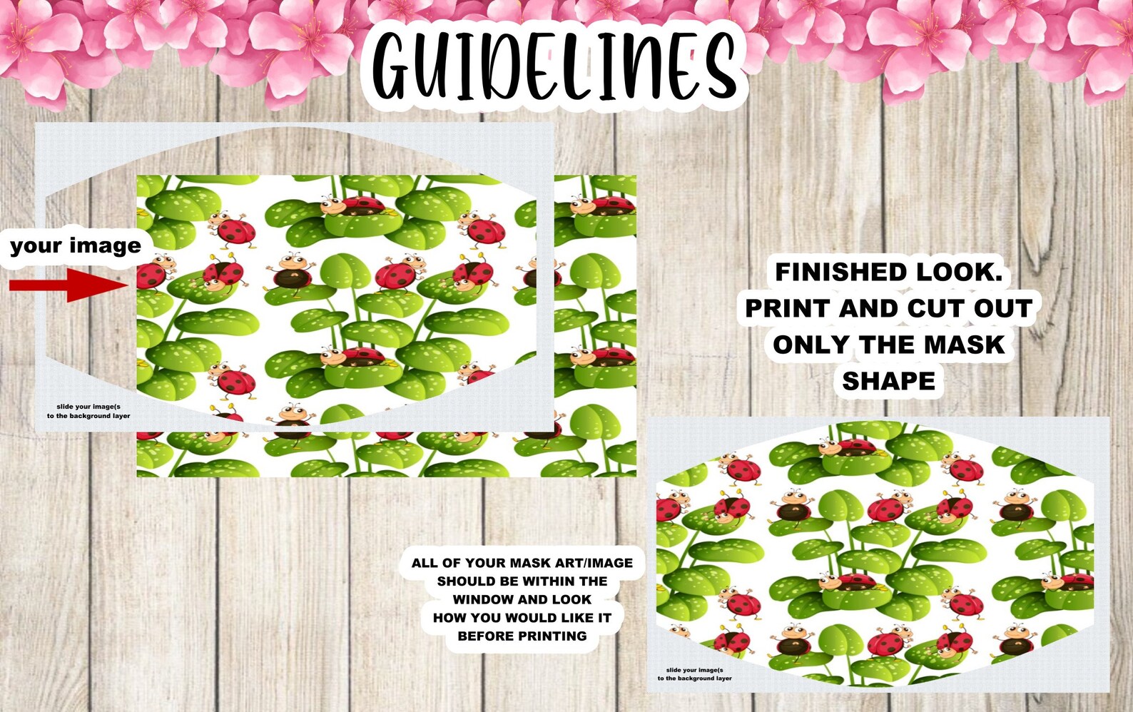 Blank Face Mask Templates in 3 Different Shapes for All Types | Etsy Canada