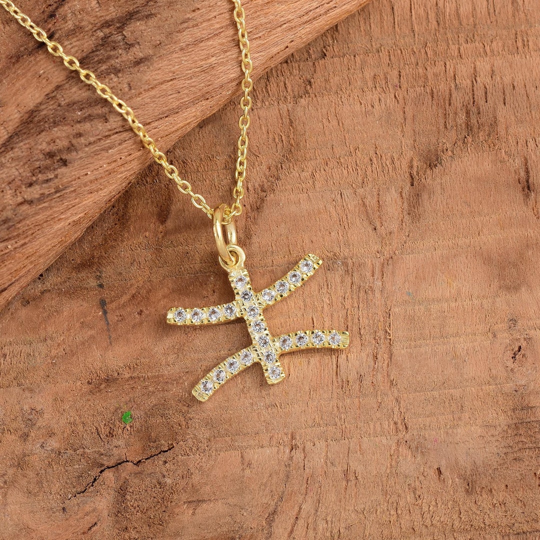 Pisces Necklace, Pisces Zodiac Sign Necklace Zodiac Jewelry, Pisces ...