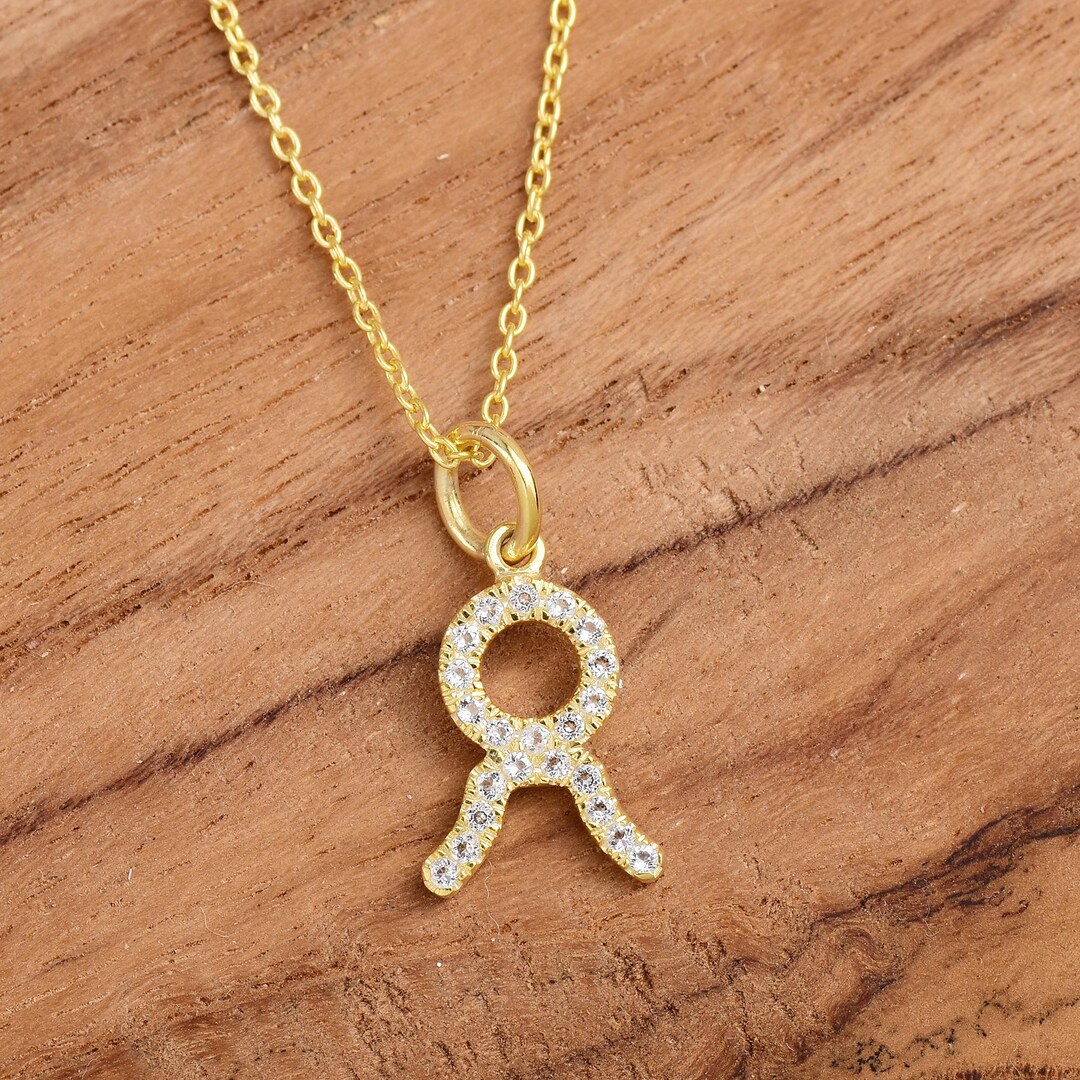 Taurus Zodiac Sign Topaz Necklace, Astrology Symbol Jewelry, Zodiac ...