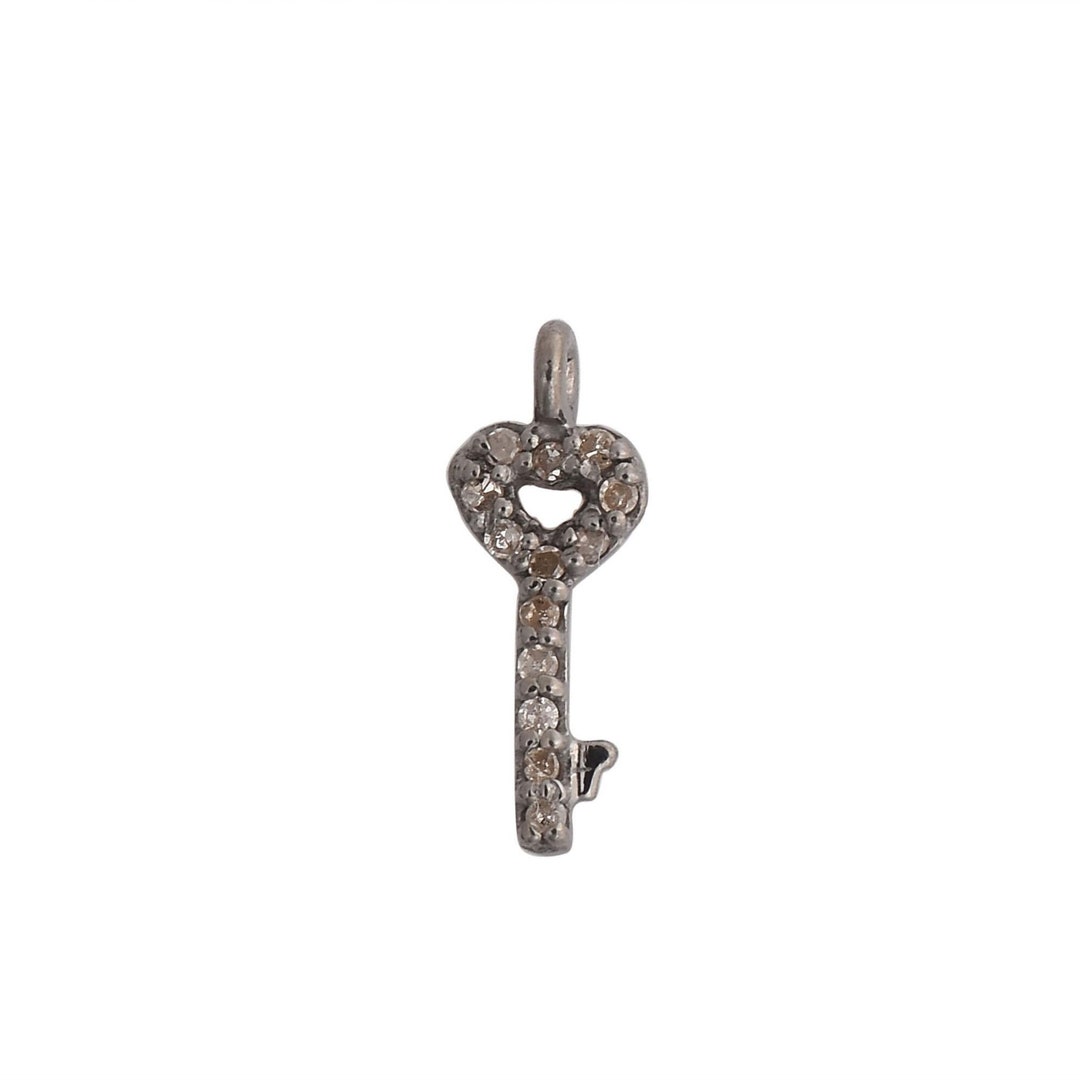 Key Pendants/ Diamond Key Pendant/ Diamond Necklace/dainty Key Charm ...