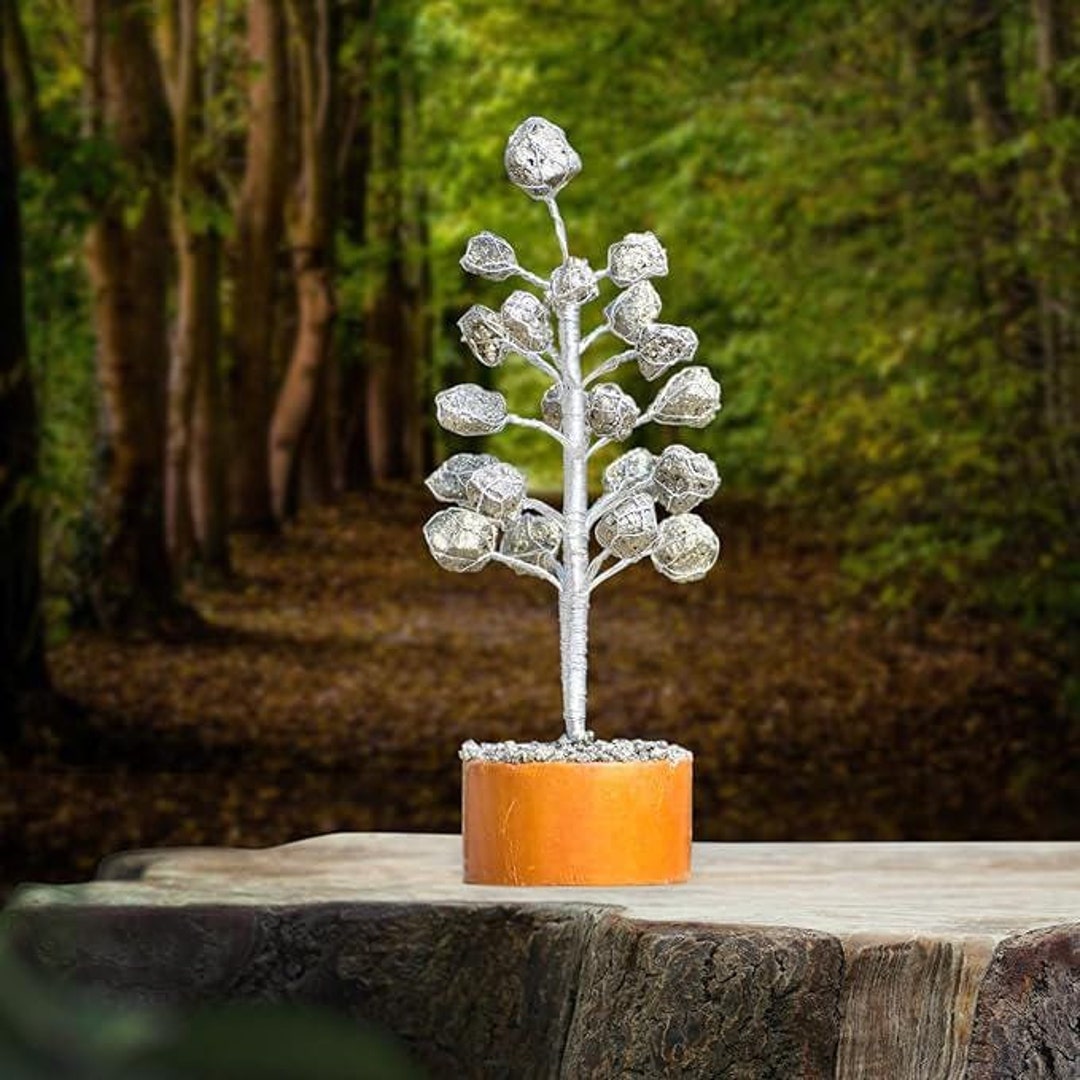 Natural Pyrite Crystal Tree: Golden Raw Stone for Money Attraction - Etsy