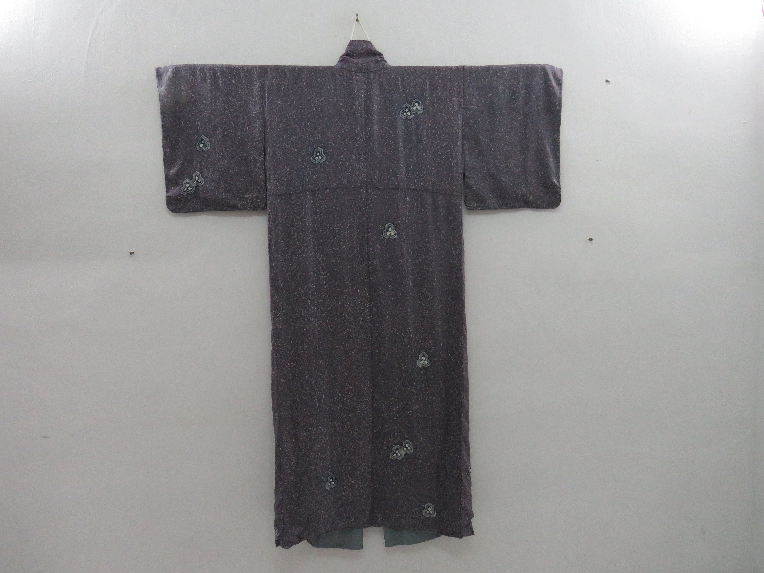 Vintage Japanese Kimono Mauve Color Hexagon Pattern Kimono | Etsy