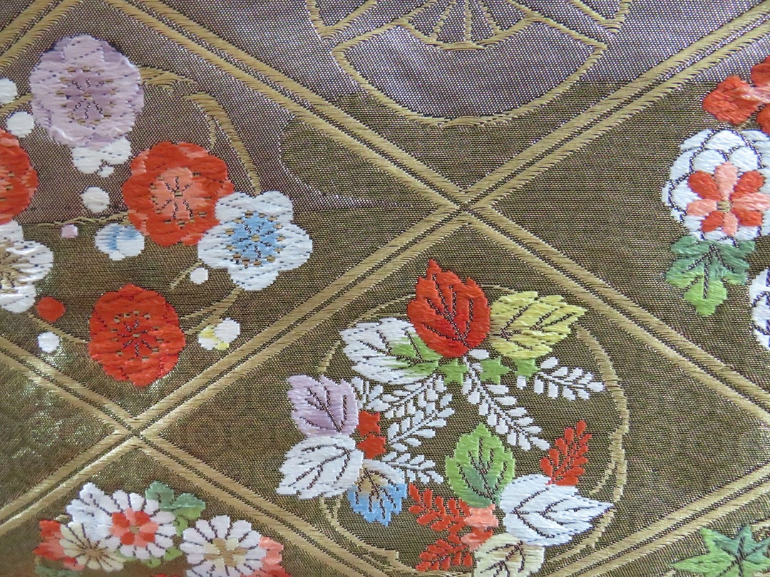 Japanese Kimono Yukata Belt Vintage Table Runner Mat Wall Display Art ...