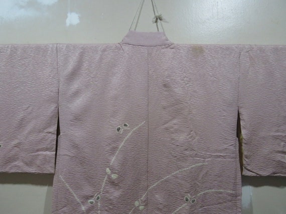 Vintage Japanese Jacket haori heather color flower pa… - Gem