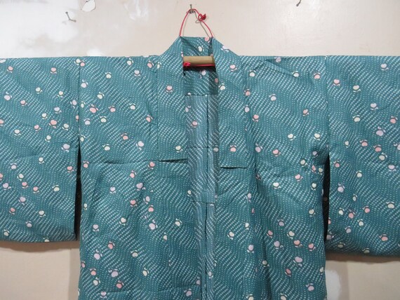 Vintage Japanese Kimono Jade Dome Color Abstract Pattern - Etsy