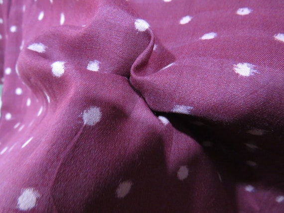 Vintage Japanese Jacket haori maroon color pokal dot … - Gem