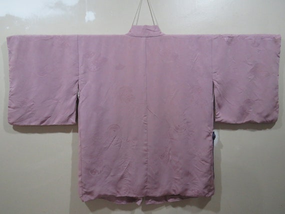 Vintage Japanese Jacket haori grape color abstract pa… - Gem