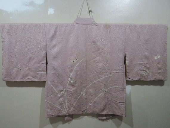 Vintage Japanese Jacket haori heather color flower pa… - Gem