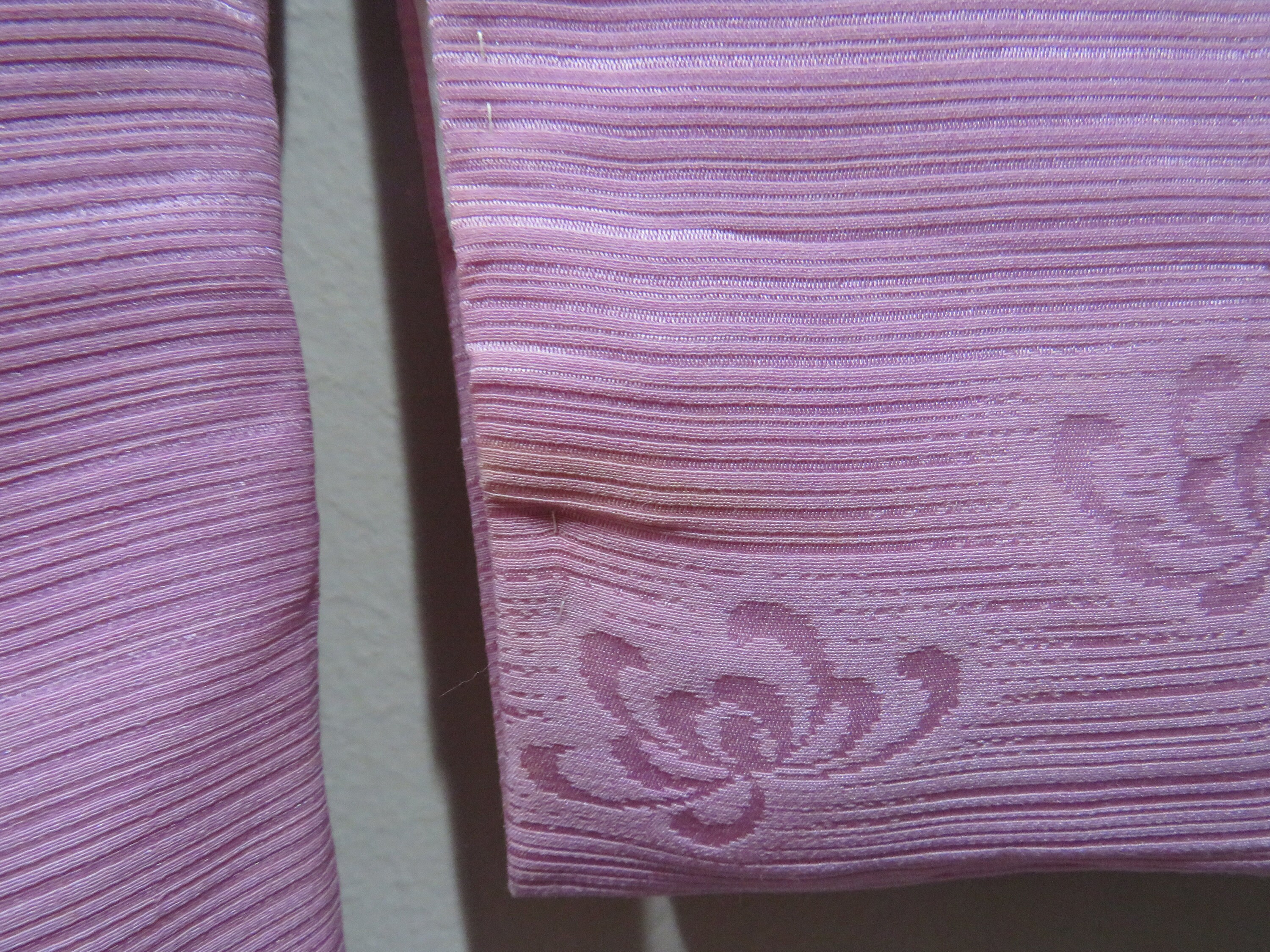 Vintage Japanese Kimono Pink Color Flower Pattern Kimono Robe Nightwear ...