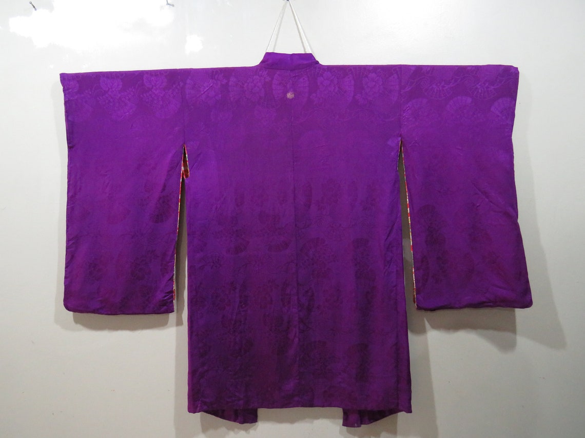 Vintage Japanese Jacket Haori Light Violet Color Abstract - Etsy