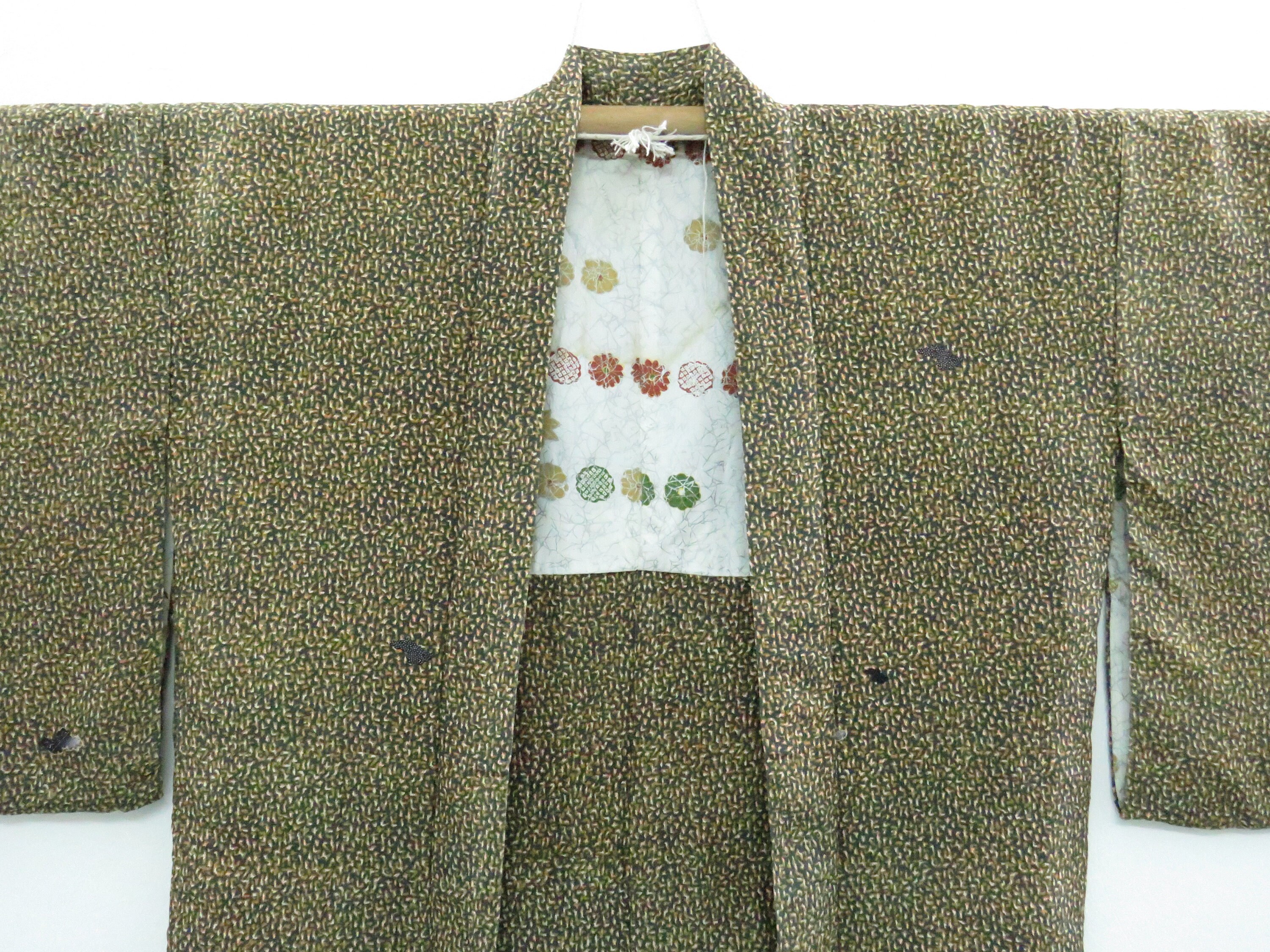 Vintage Japanese Jacket brown color abstract pattern kimono | Etsy
