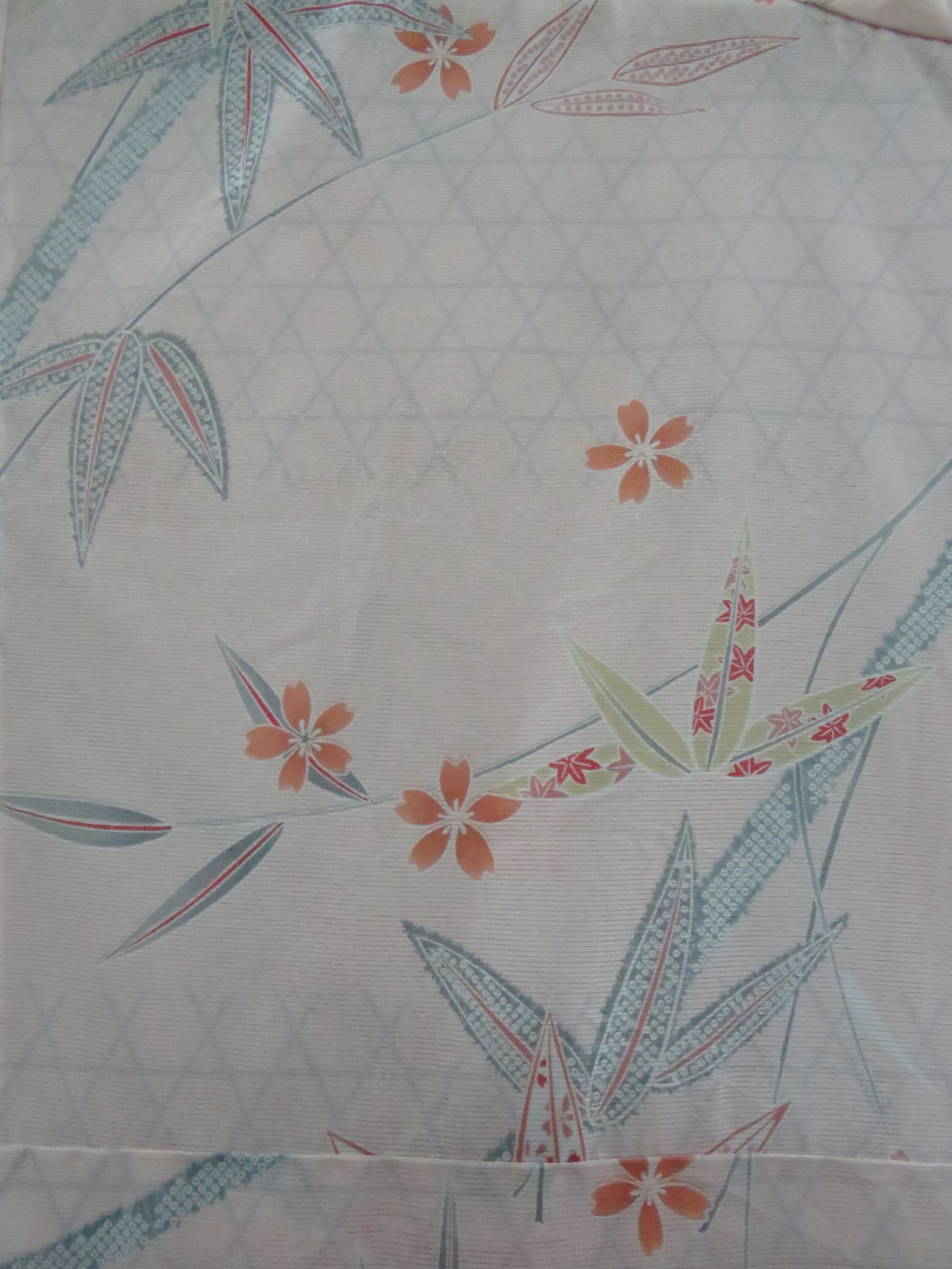 Vintage Japanese Kimono Soft Pink Color Flower Pattern Kimono - Etsy
