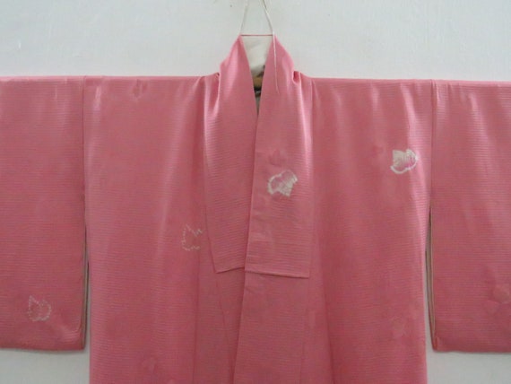 Vintage Japanese Kimono Pink Color Abstract Pattern Kimono - Etsy
