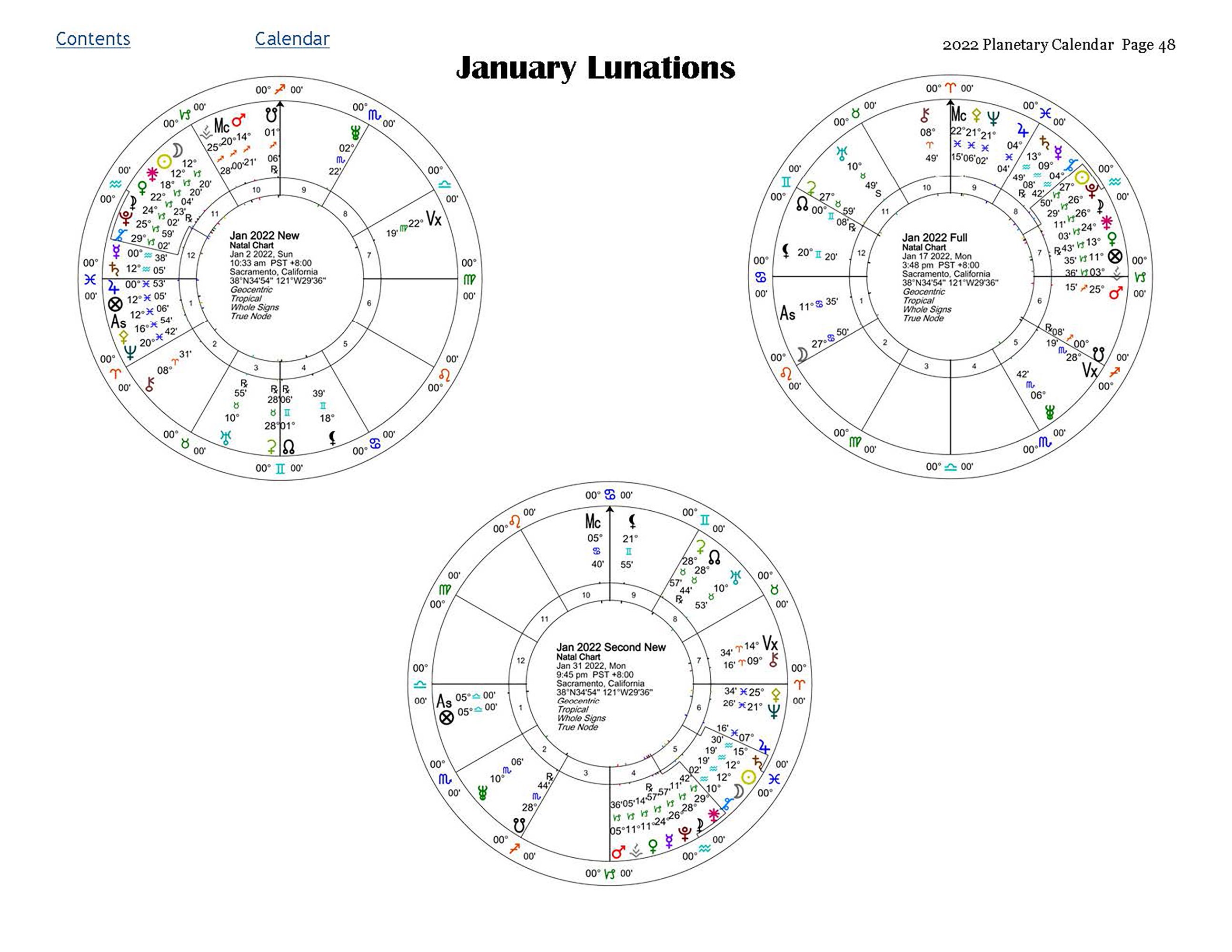 Paper The 2022 Planetary Calendar Mobile Version Calendars & Planners ...