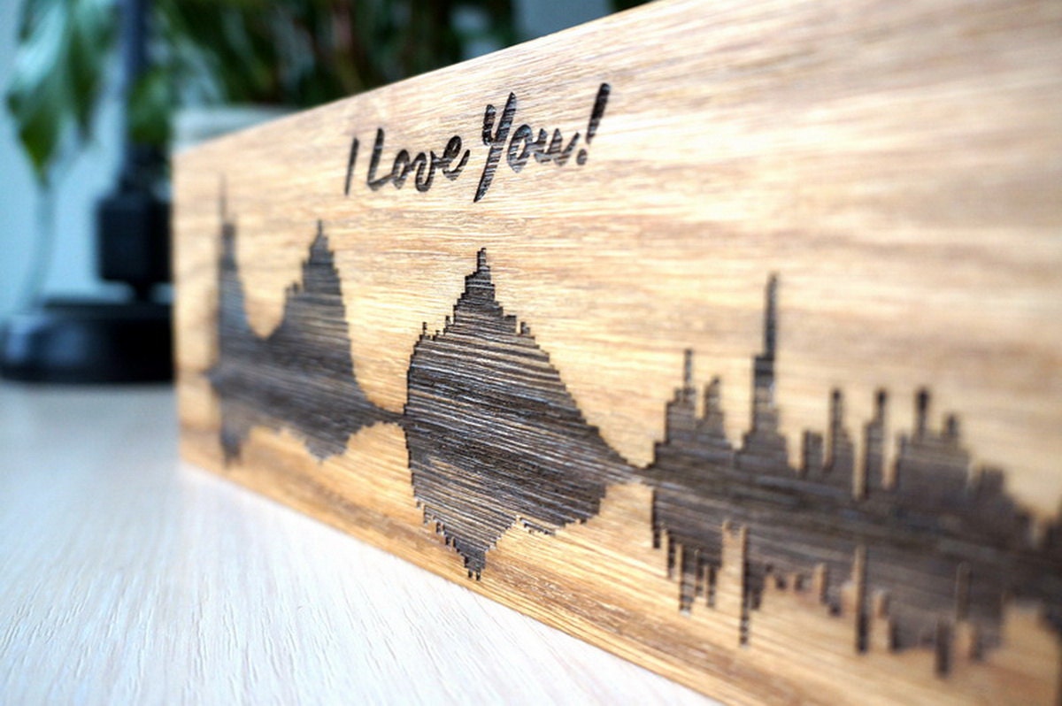 Personalized Sound Wave Art "i Love You", Personalized Sound Wave Art ...