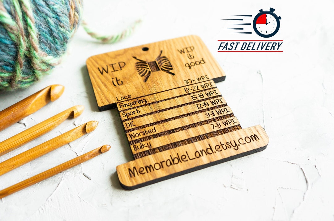 WPI Tool - Wraps per Inch Tool - WPI Gauge Tool, Knitting Tool ...