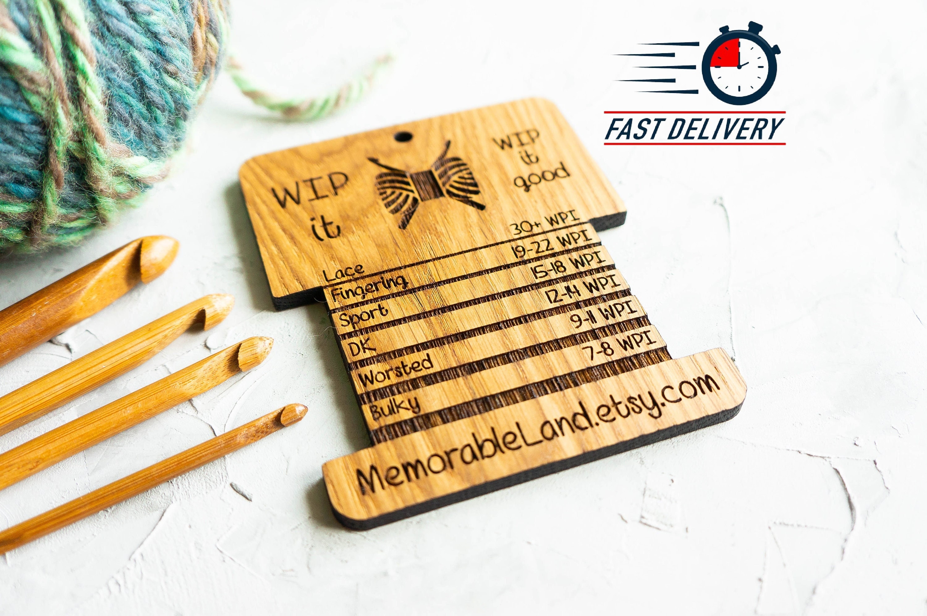 WPI Tool - Wraps per Inch Tool - WPI Gauge Tool, Knitting Tool ...