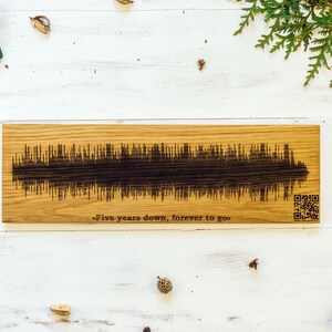 Soundwave Art With Qr-code, Voice Memorial With Qr-code Personalized ...