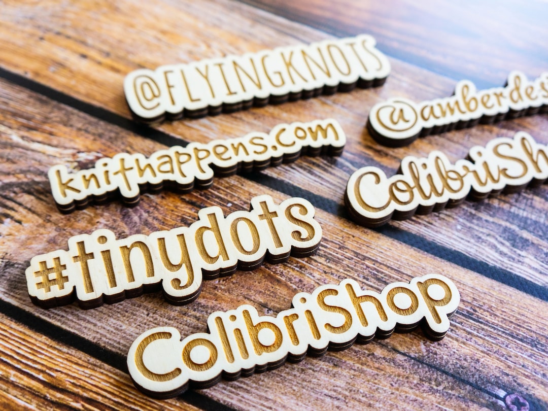 Wood Business Watermark, Social Media Sign, Physical Watermark, Social ...