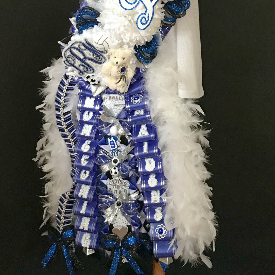 Custom Sash Homecoming Mum for High School Seniors | Etsy