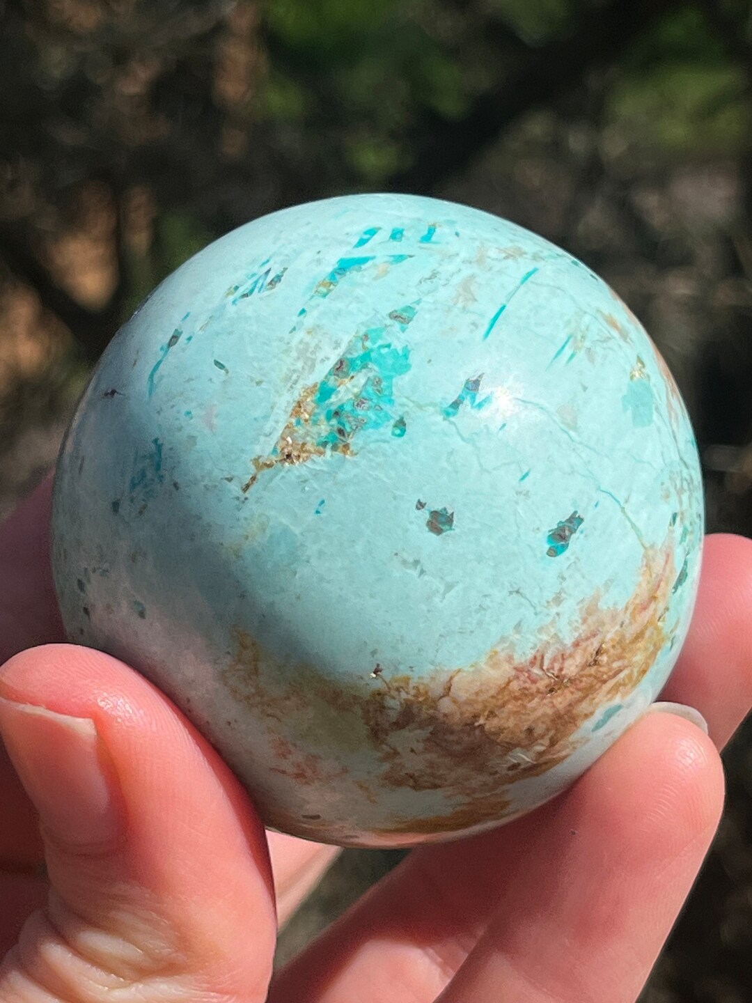 RARE Peruvian Turquoise Sphere NEW FIND, Ethically Sourced - Etsy