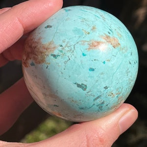 RARE Peruvian Turquoise Sphere NEW FIND, Ethically Sourced - Etsy