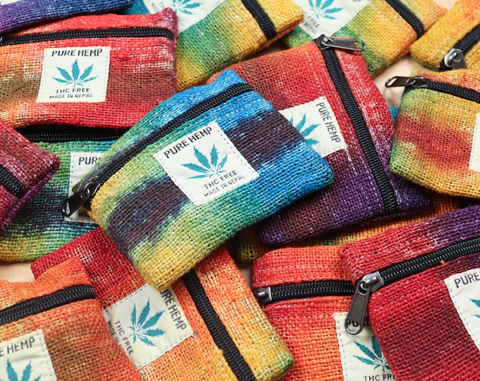 Hemp Coin Purse Wallet - Etsy UK
