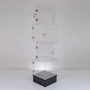 Acrylic Stackable Cubes Lockable Acrylic Display Cubes Made in the UK ...