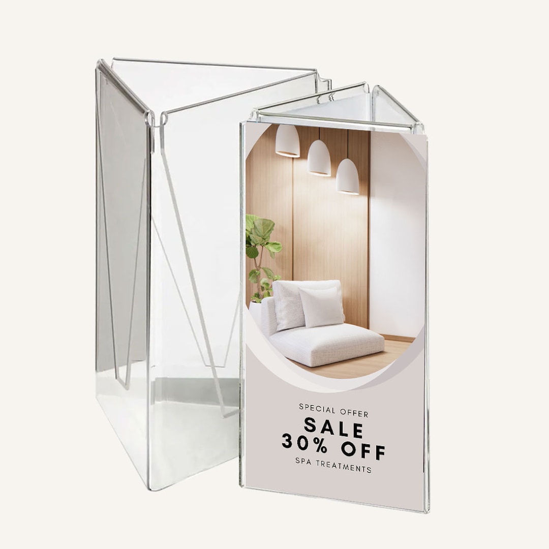 Clear Acrylic Table Talker POS Display Made in the UK - Etsy