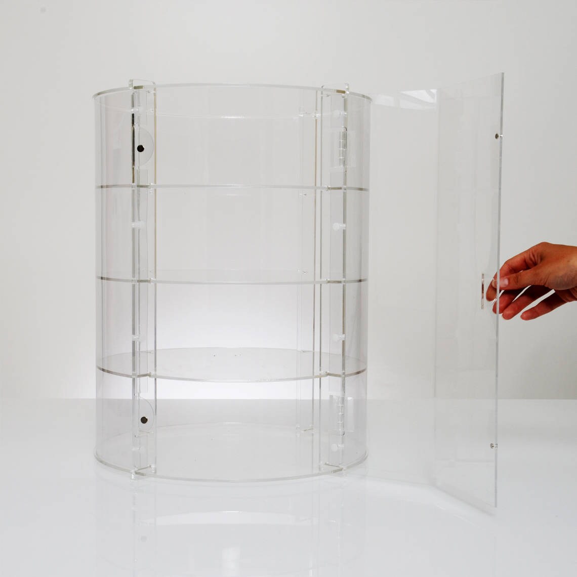 Round Display Cabinet Acrylic Display Case Made in the UK - Etsy UK
