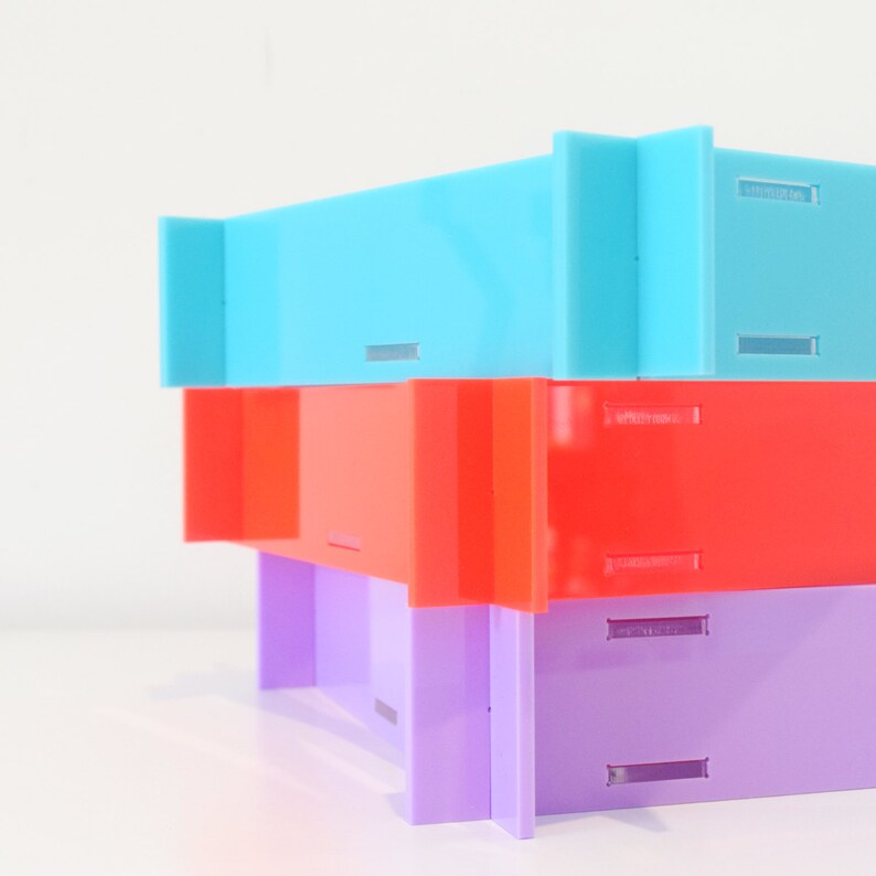 Small acrylic box frame A6 perspex frame floating frame | Etsy