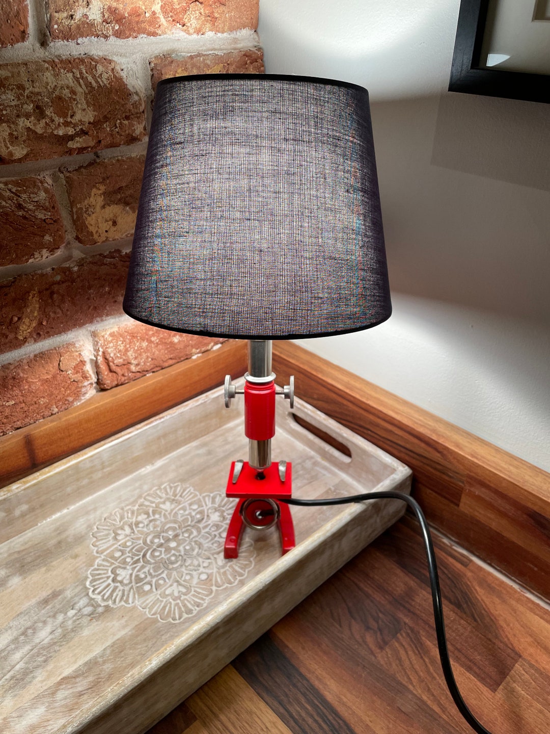 Vintage Repurposed/upcycled Microscope Lamp - Etsy