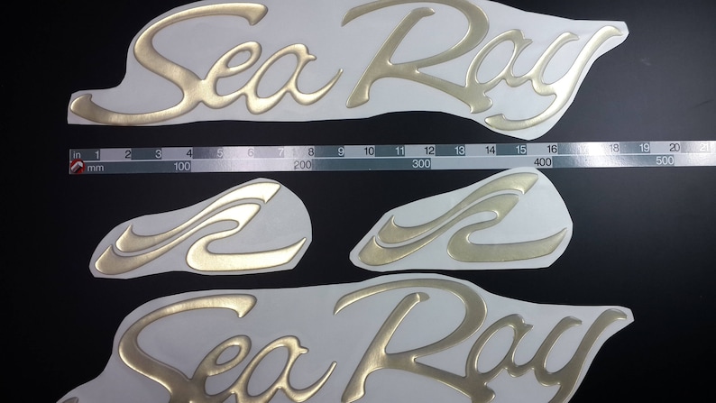 Sea Ray Boat Emblems 18" Gold + FREE FAST Delivery DHL Express ...