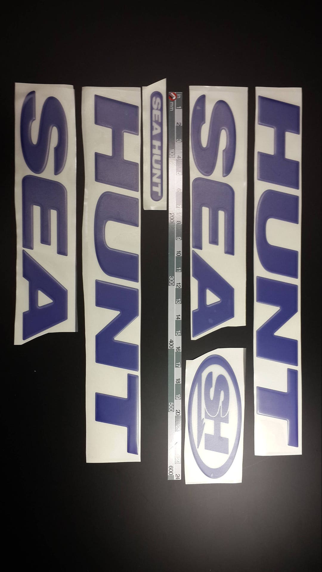 Sea Hunt Boat Emblems 38" Blue + FREE FAST Delivery DHL Express ...