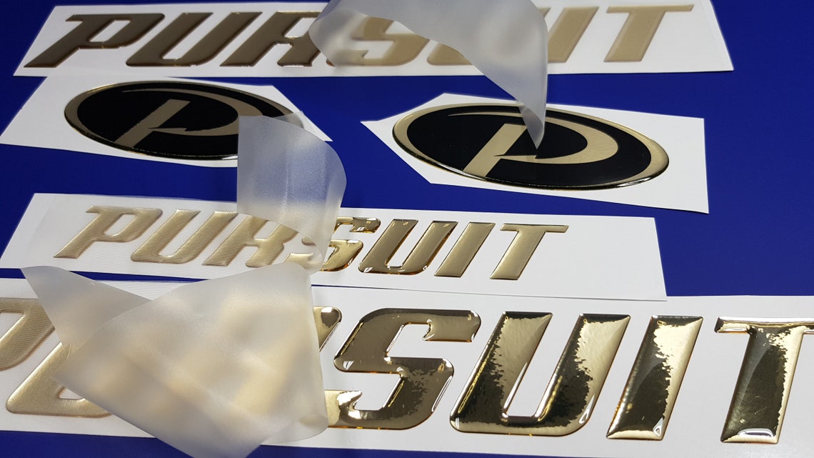 Pursuit Boat Emblems 13 Gold FREE FAST Delivery DHL - Etsy